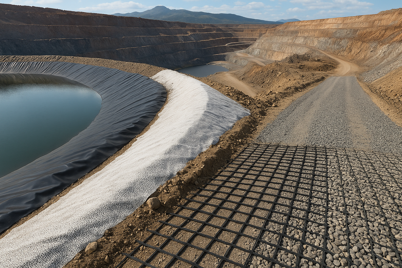 Fungsi Geomembrane, Geotextile, dan Geogrid dalam Proyek Pertambangan ...